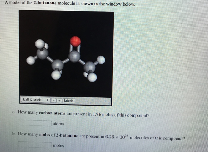Solved A model of the 2-methylpropanal molecule is shown in | Chegg.com