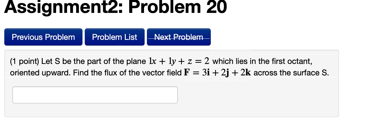 Solved Assignment2: Problem 20 Previous Problem Problem List | Chegg.com