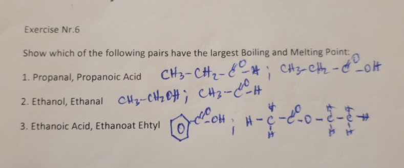 Solved Exercise Nr.6 Show which of the following pairs have | Chegg.com