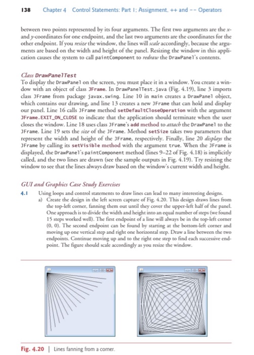 Solved 4.15 (Optional) GUI and Graphics Case Study: Creating | Chegg.com