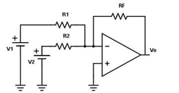 Solved Design the circuit above with combinations of V1, V2, | Chegg.com