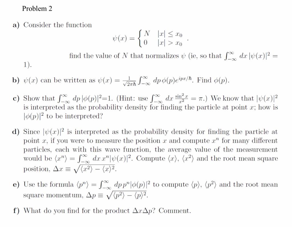 Solved Quantum physics normalization and expactation value | Chegg.com