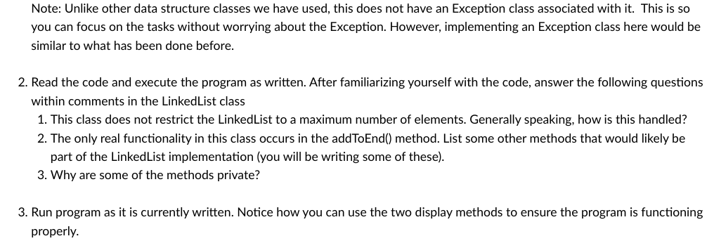Lab 9a Below is the supporting files MyClass.java | Chegg.com