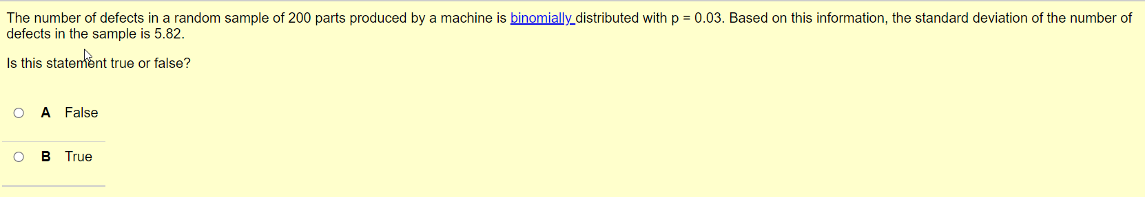 Solved The number of defects in a random sample of 200 parts | Chegg.com