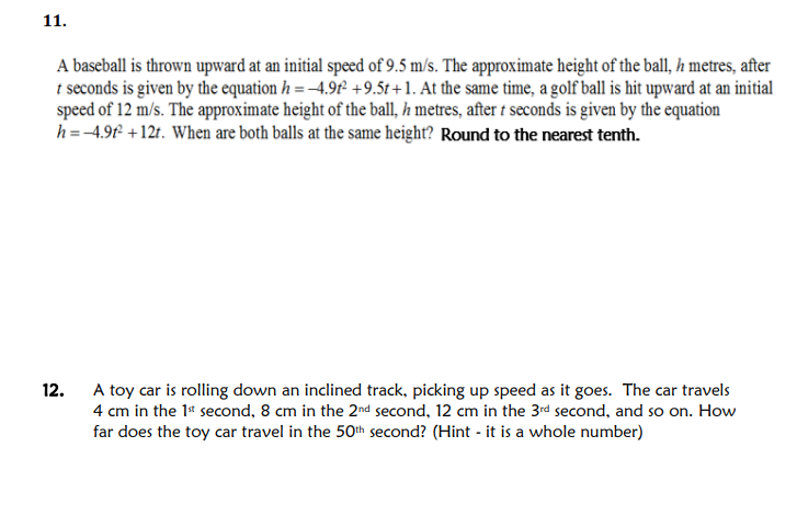 Solved A baseball is thrown upward at an initial speed of | Chegg.com