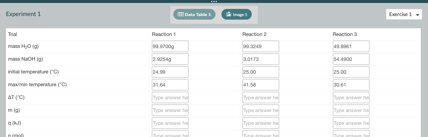 Solved Experiment 1 | Chegg.com