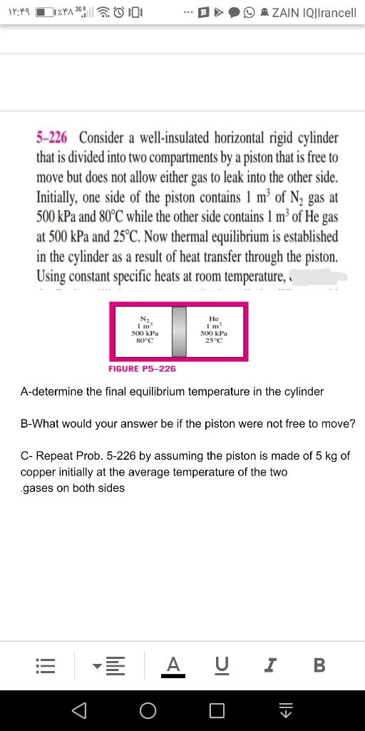 Solved ۱۲:۴۹ XTAR A ZAIN IQ Irancell 5-226 Consider a | Chegg.com