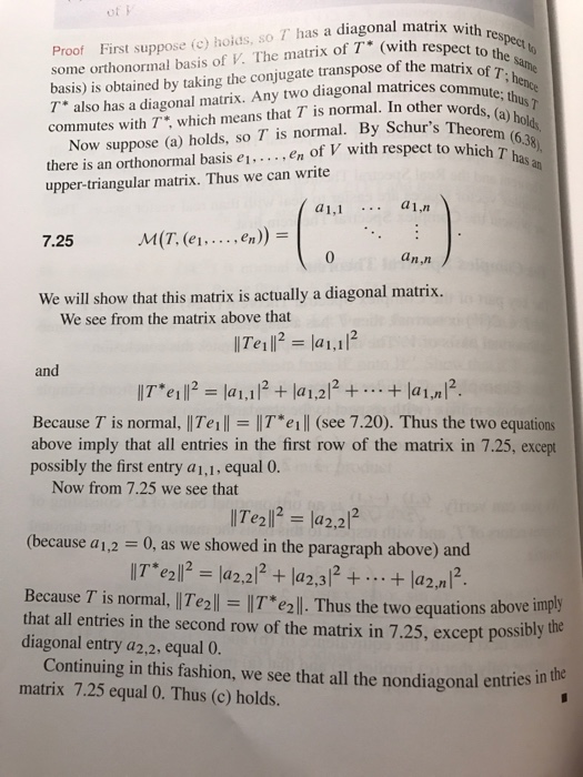 Solved Give an alternative proof of the Complex Spectral | Chegg.com