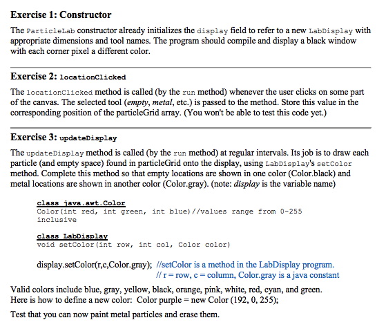 Solved JAVA. I need help to develop this lab that I'll leave | Chegg.com