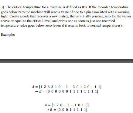 Solved 3) The critical temperature for a machine is defined | Chegg.com