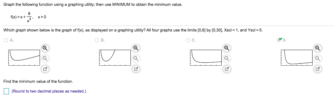 Solved Using your graphing utility, graph the function and | Chegg.com