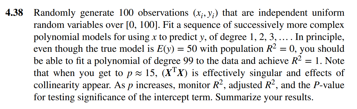Randomly Generate 100 Observations Xi Yi That Are 