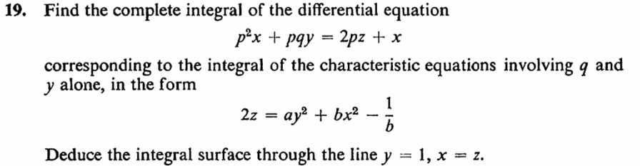 Solved 19. Find the complete integral of the differential | Chegg.com