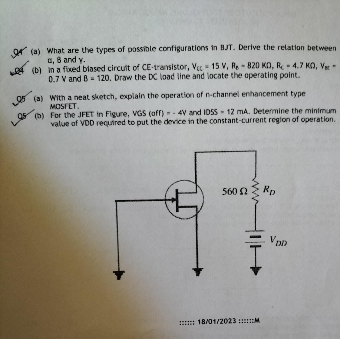 Q4 (a) What are the types of possible configurations | Chegg.com