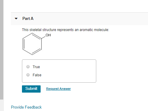 Solved Part A This skeletal structure represents an aromatic | Chegg.com