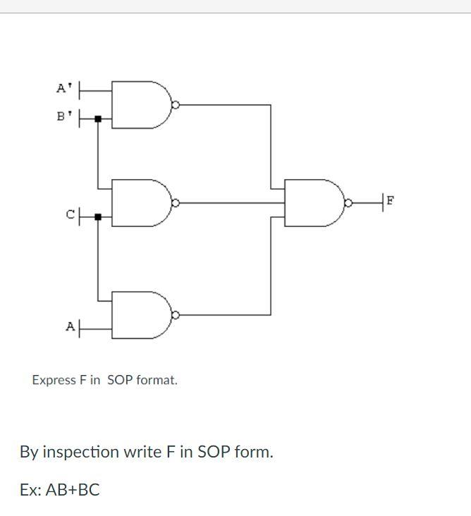 Solved Consider F=ABCA′+B′CD+A′B′C′D′. Convert function F | Chegg.com