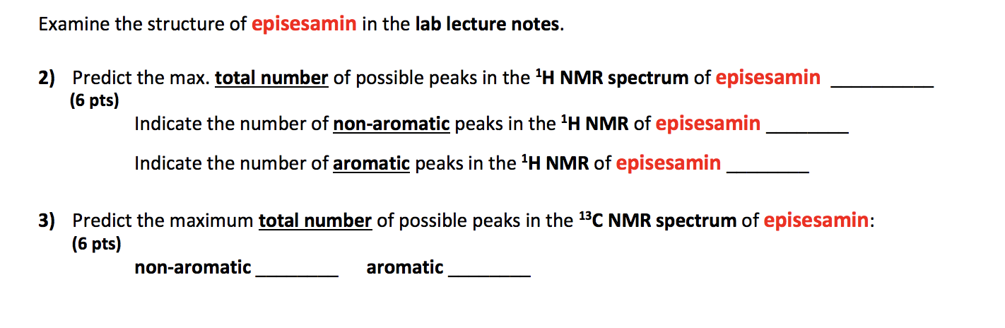 Solved Examine the structure of episesamin in the lab | Chegg.com