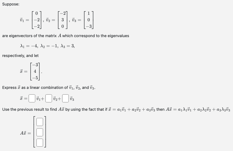 Solved Suppose: v1=⎣⎡0−2−2⎦⎤,v2=⎣⎡−230⎦⎤,v3=⎣⎡10−3⎦⎤ are | Chegg.com