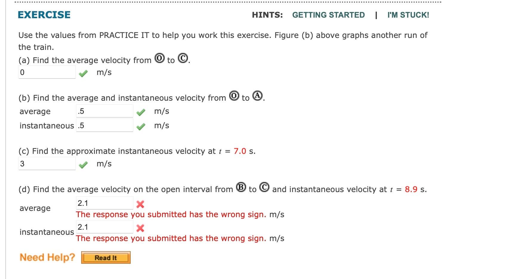 Solved Slowly Moving Train GOAL Obtain average and | Chegg.com