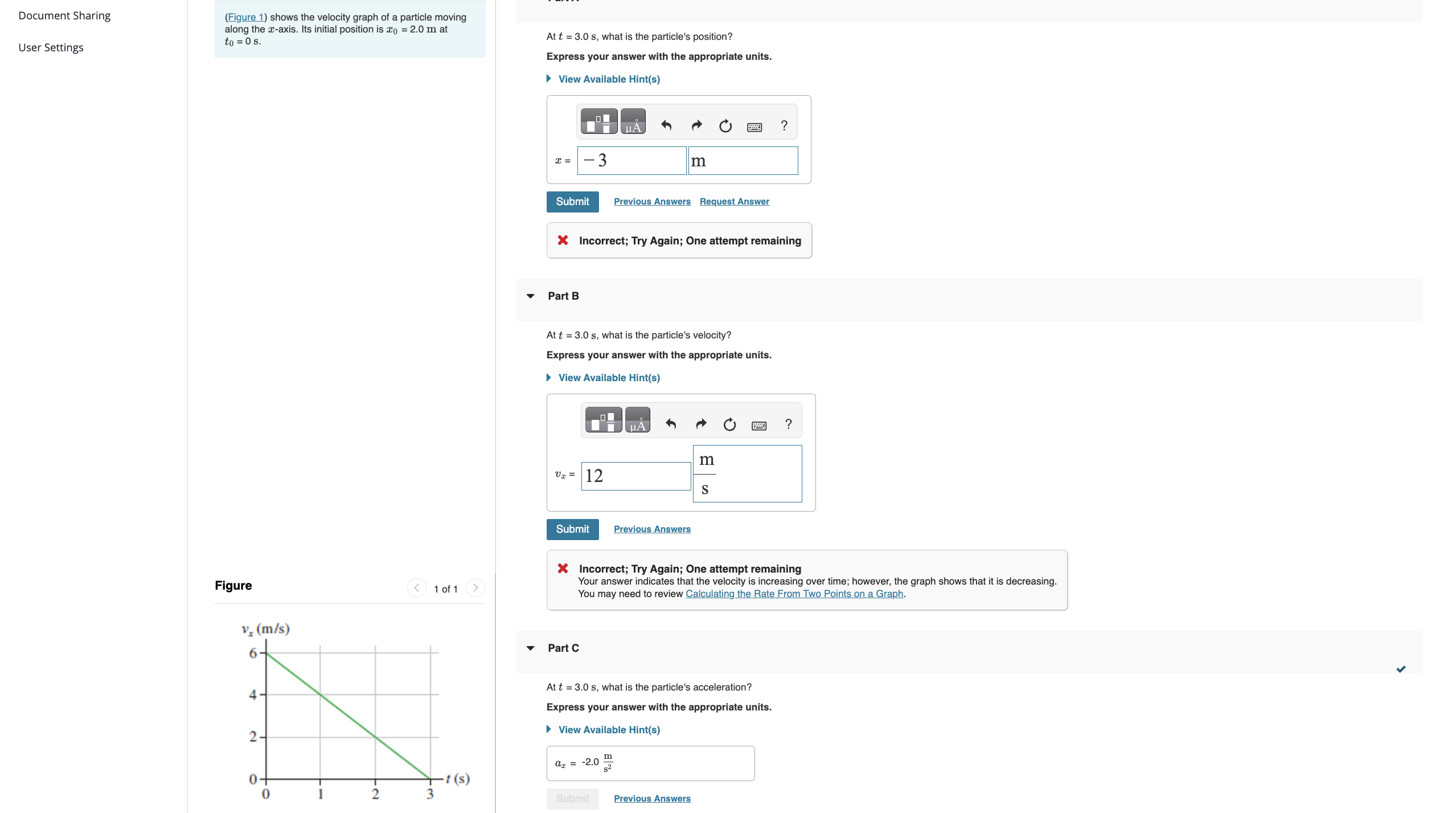 Solved Document Sharing User Settings (Figure 1) shows the | Chegg.com