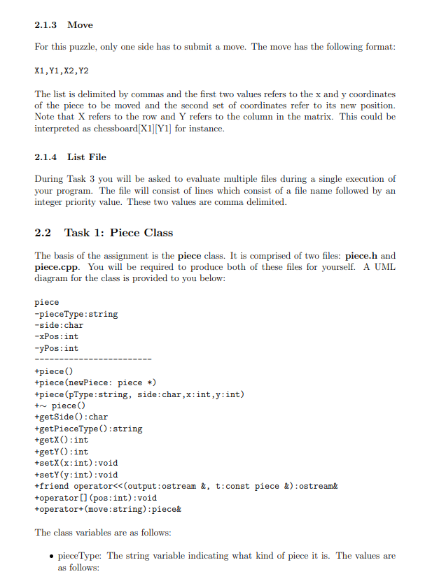 Solved 2 Assignment The assignment is broken up into 3 | Chegg.com