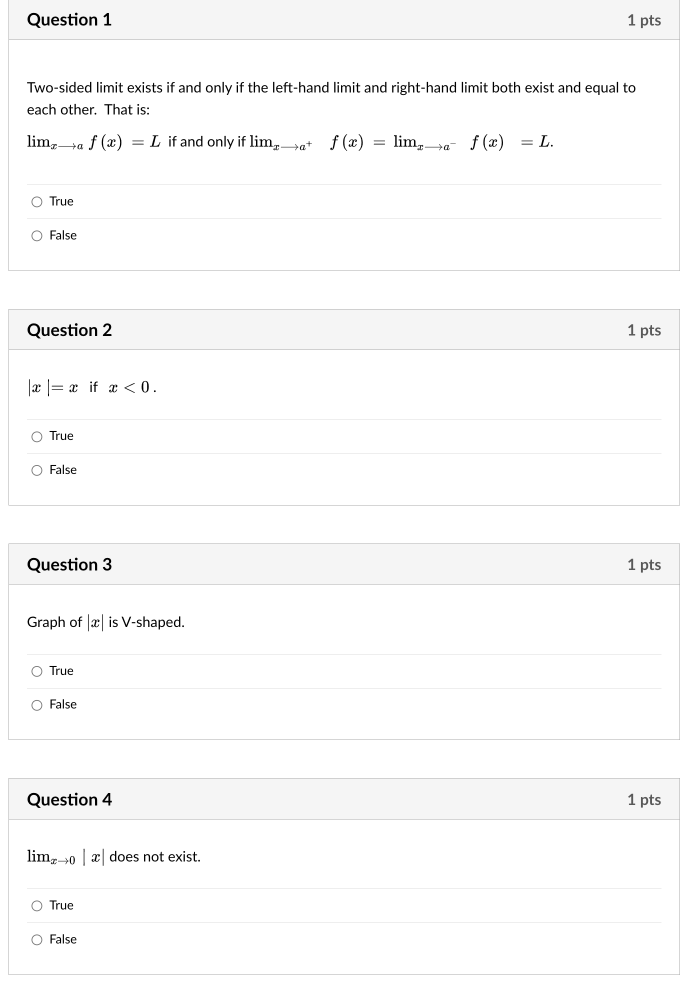 Solved Two-sided limit exists if and only if the left-hand | Chegg.com