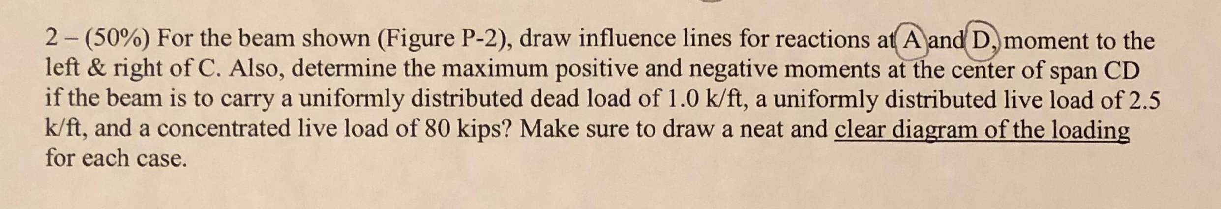 Solved Structural Engineering: Please help to solve | Chegg.com