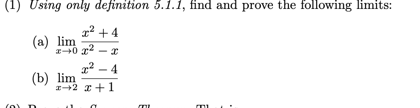 Solved Real Analysis: Prove Rigorously using the | Chegg.com