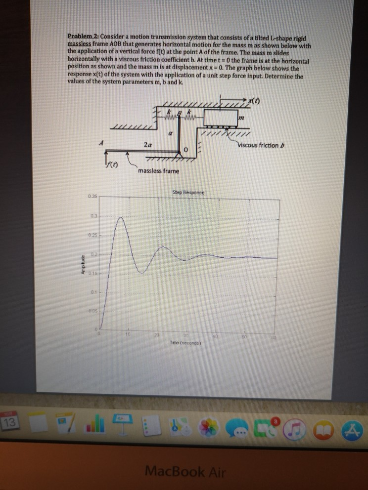 Prohlem 2: Consider a motion transmission system that | Chegg.com