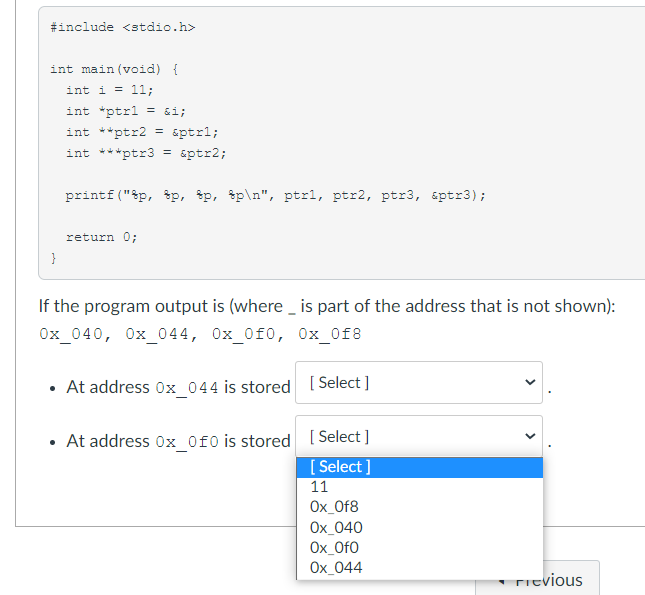 Solved #include int main(void) { int i = 11; int *ptri = | Chegg.com