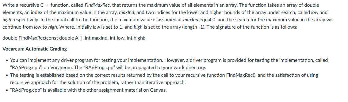 Solved RA6Prog.cpp: #include #include | Chegg.com