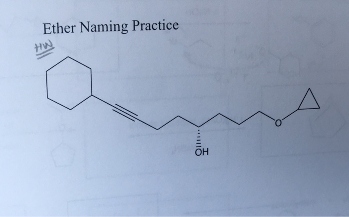 Solved Ether Naming Practice OH | Chegg.com