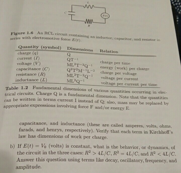 Solved calculations. 9 (Circuits) An electrical (RCL) | Chegg.com