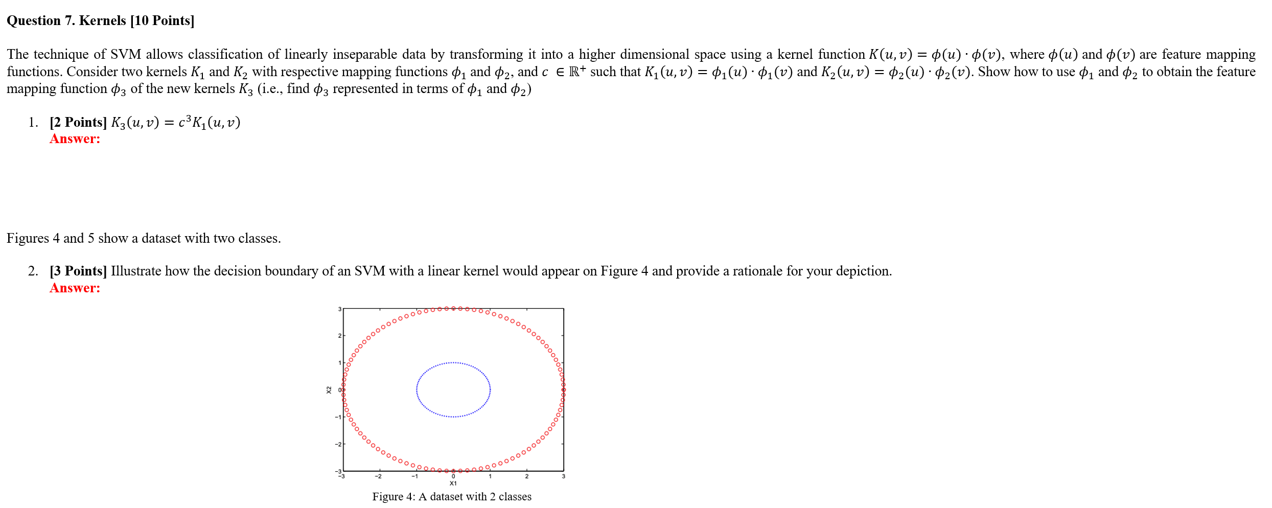 Solved mapping function ϕ3 of the new kernels K3 (i.e., find | Chegg.com
