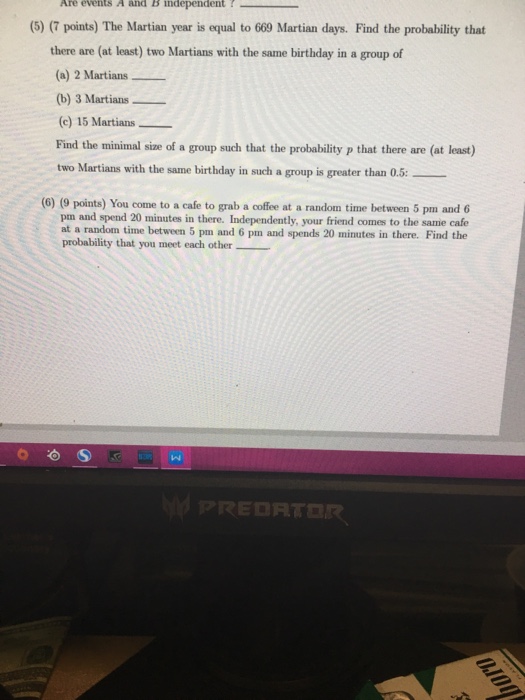 Solved The Martian year is equal to 669 Martian days. Find | Chegg.com