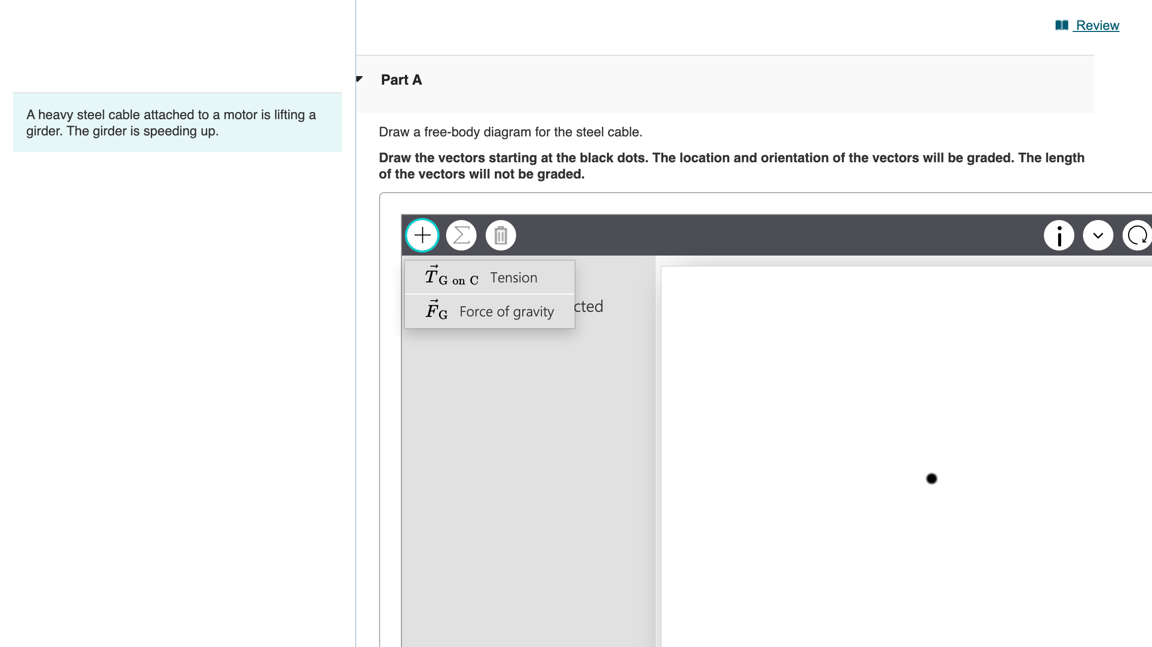 Solved A heavy steel cable attached to a motor is lifting a | Chegg.com
