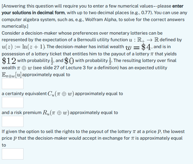 Solved [Answering this question will require you to enter a | Chegg.com