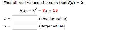 Solved Find all real values of x such that f(x) = 0 f(x) =x | Chegg.com