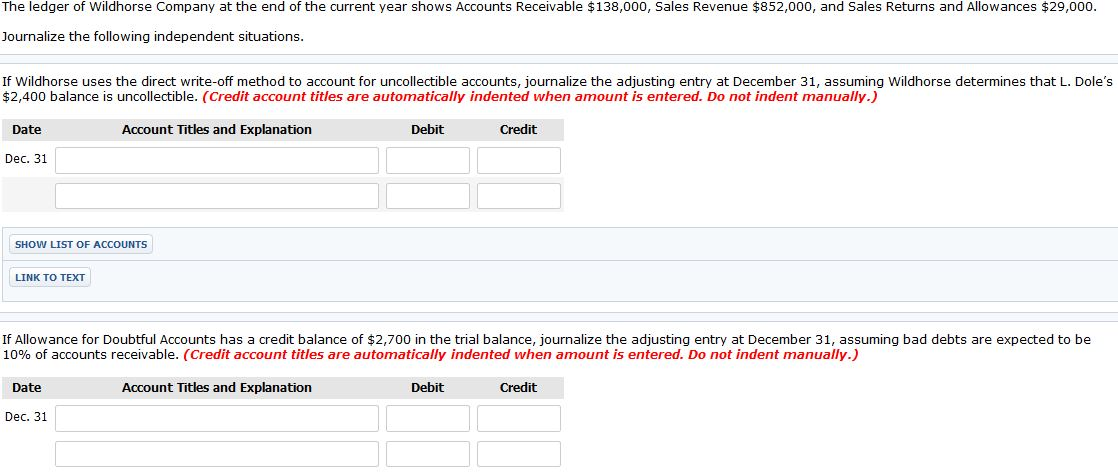 Solved If Allowance for Doubtful Accounts has a debit | Chegg.com