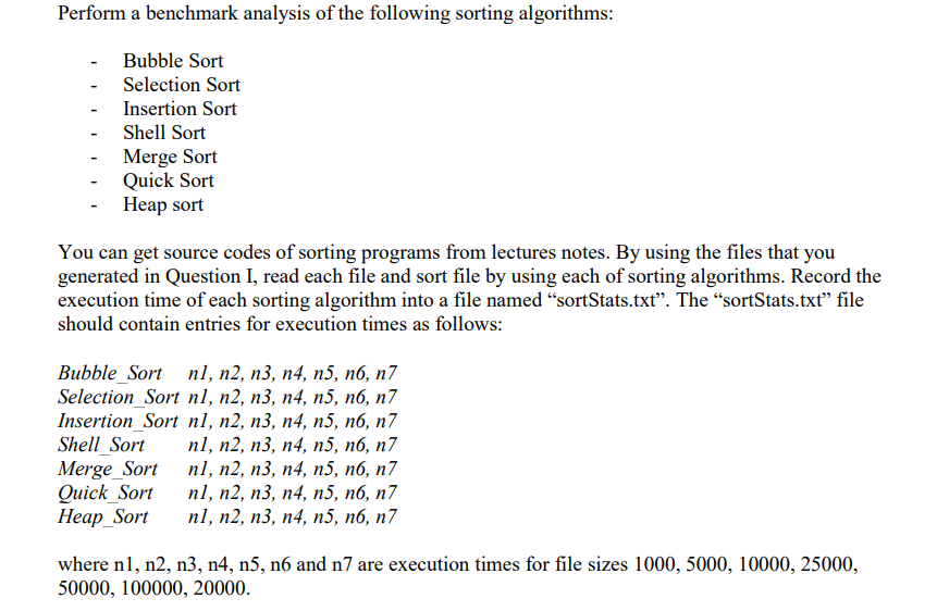 Solved BY USING PYTHON You can get source codes of sorting | Chegg.com