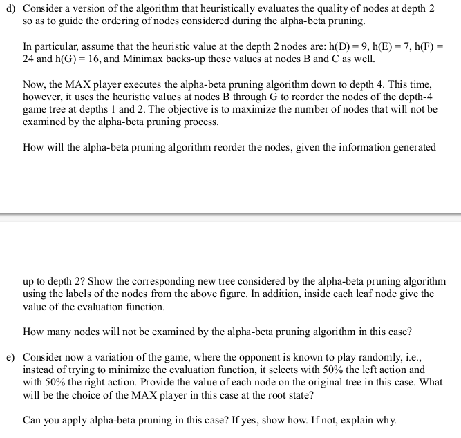 Solved Two players, the MAX and the MIN are playing a game | Chegg.com