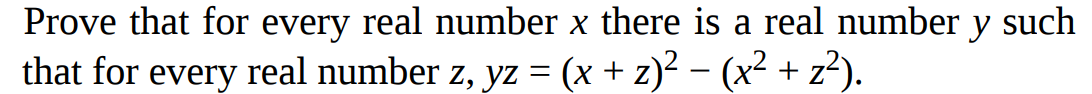 Solved Here is the beginning of the proof: Let x be an | Chegg.com