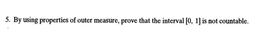 Solved By using properties of outer measure, prove that the | Chegg.com