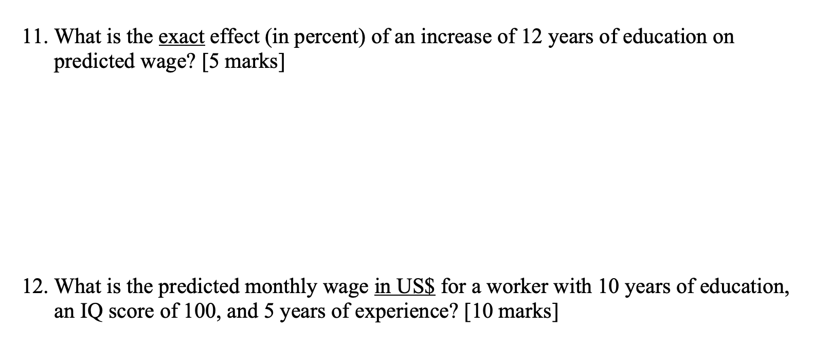 Solved Consider The Following Ols Regression Output Which Is 