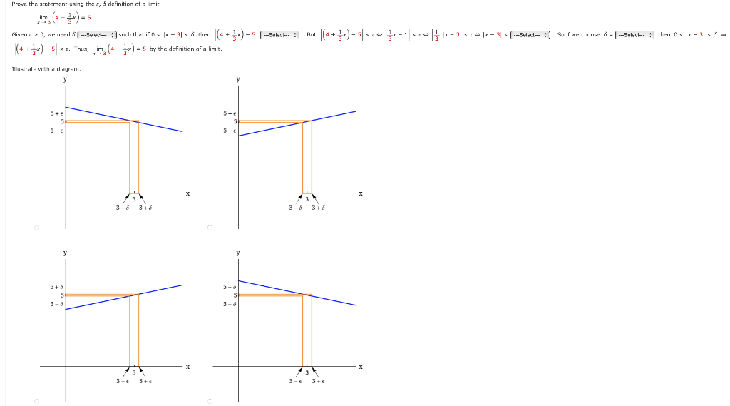 Solved Prove the stotement using the 5,5 definition of a | Chegg.com
