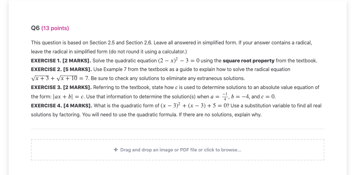 Solved This question is based on Section 2.5 and Section | Chegg.com