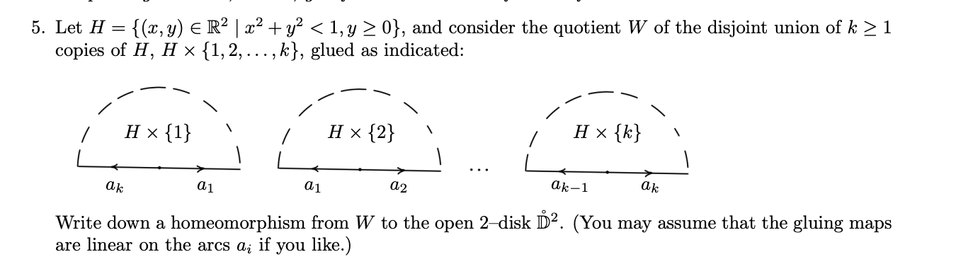 Solved Let H={(x,y)∈R2∣x2+y2