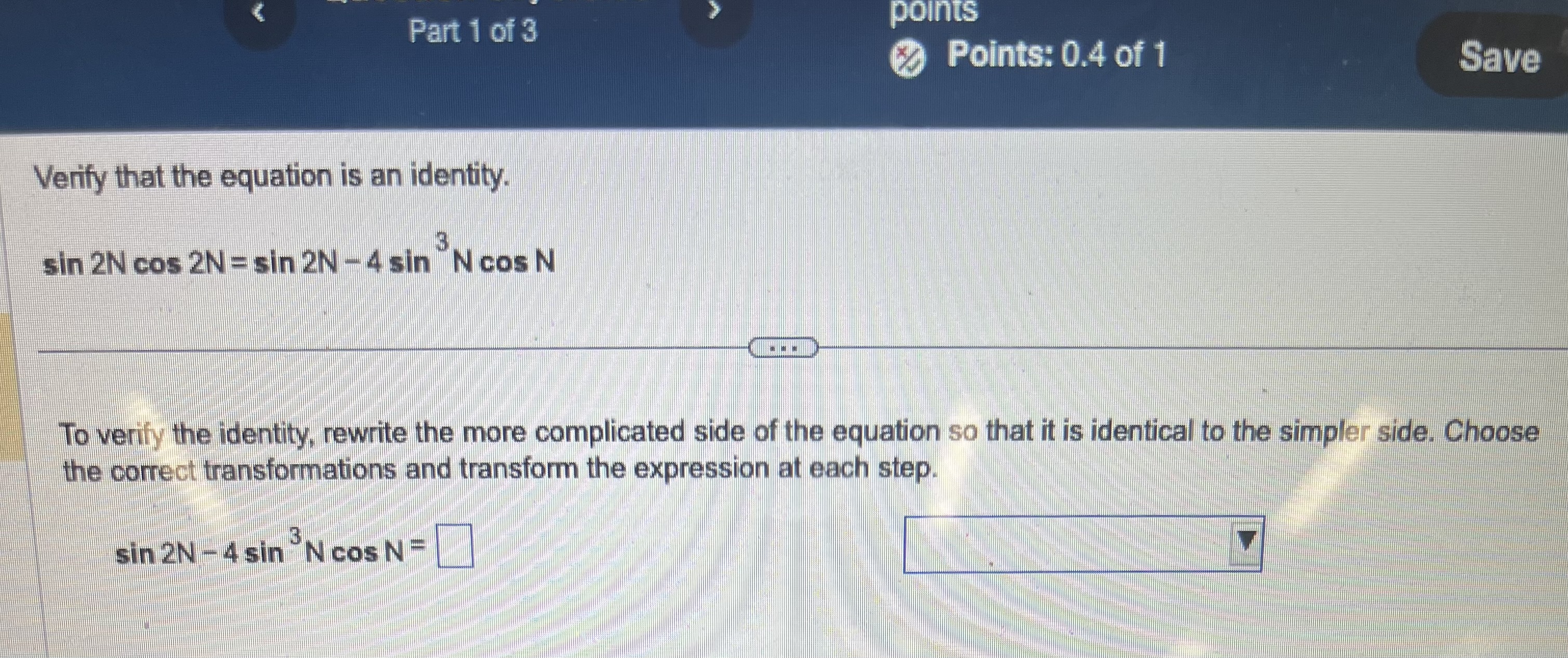 Solved Verify that the equation is an identity. | Chegg.com