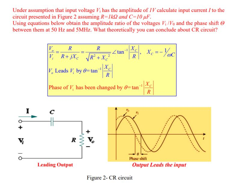 Solved Under assumption that input voltage Vi has the | Chegg.com