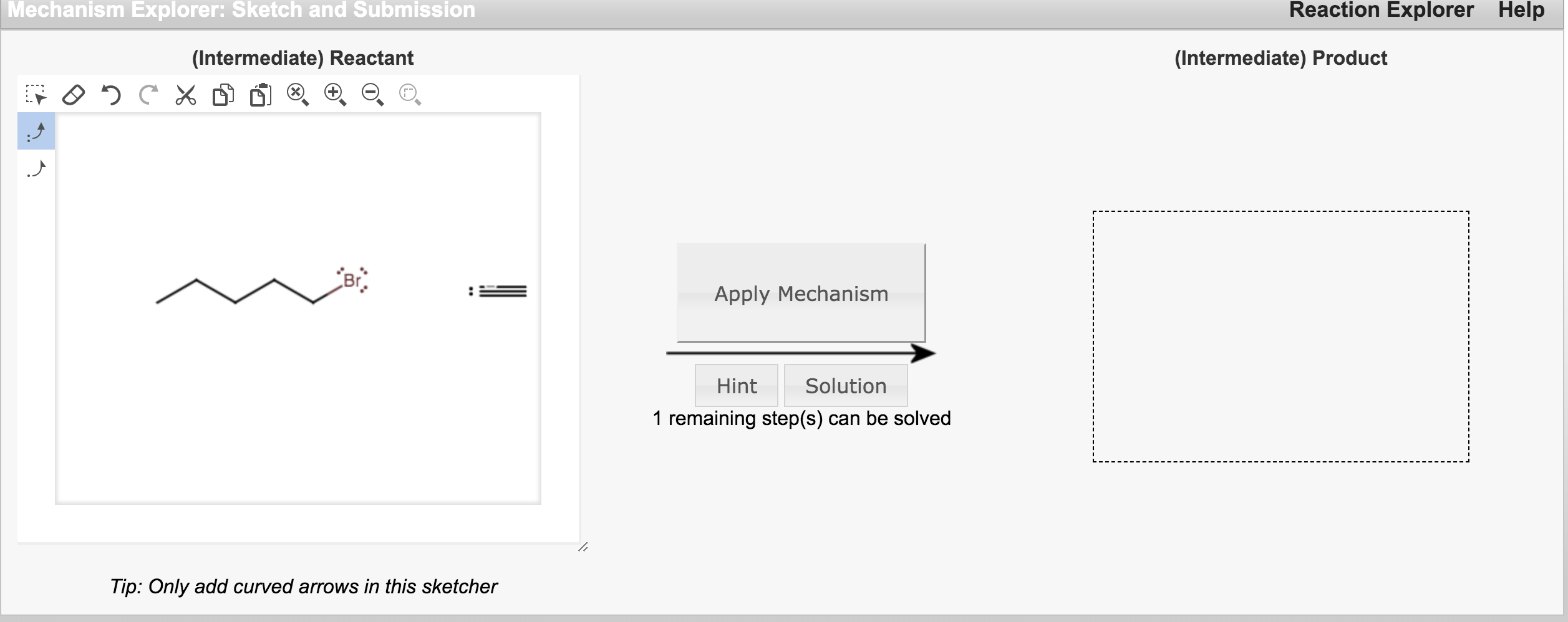 Solved Tip: Only add curved arrows in this sketcher | Chegg.com